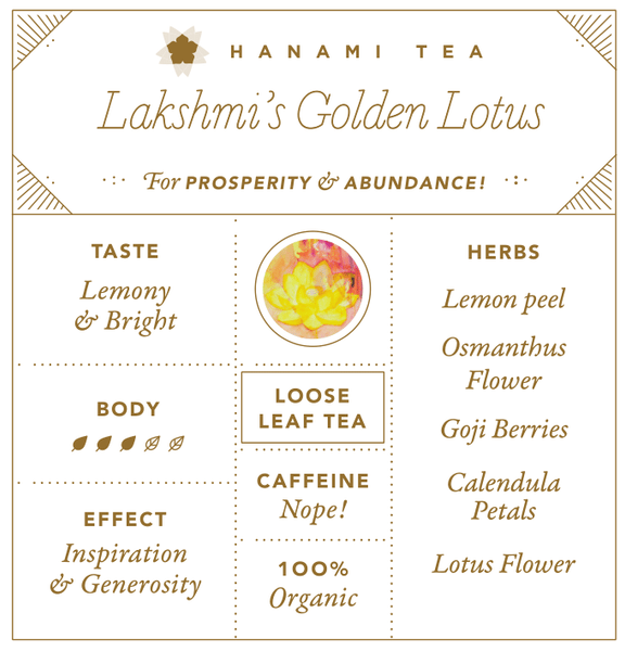 Lakshmi's Golden Lotus – Hanami Tea